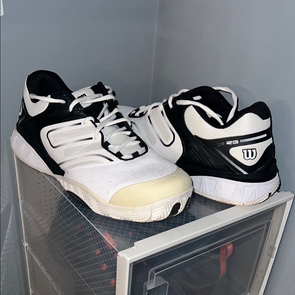 Wilson Black And White Athletic Tennis Shoes - Gem